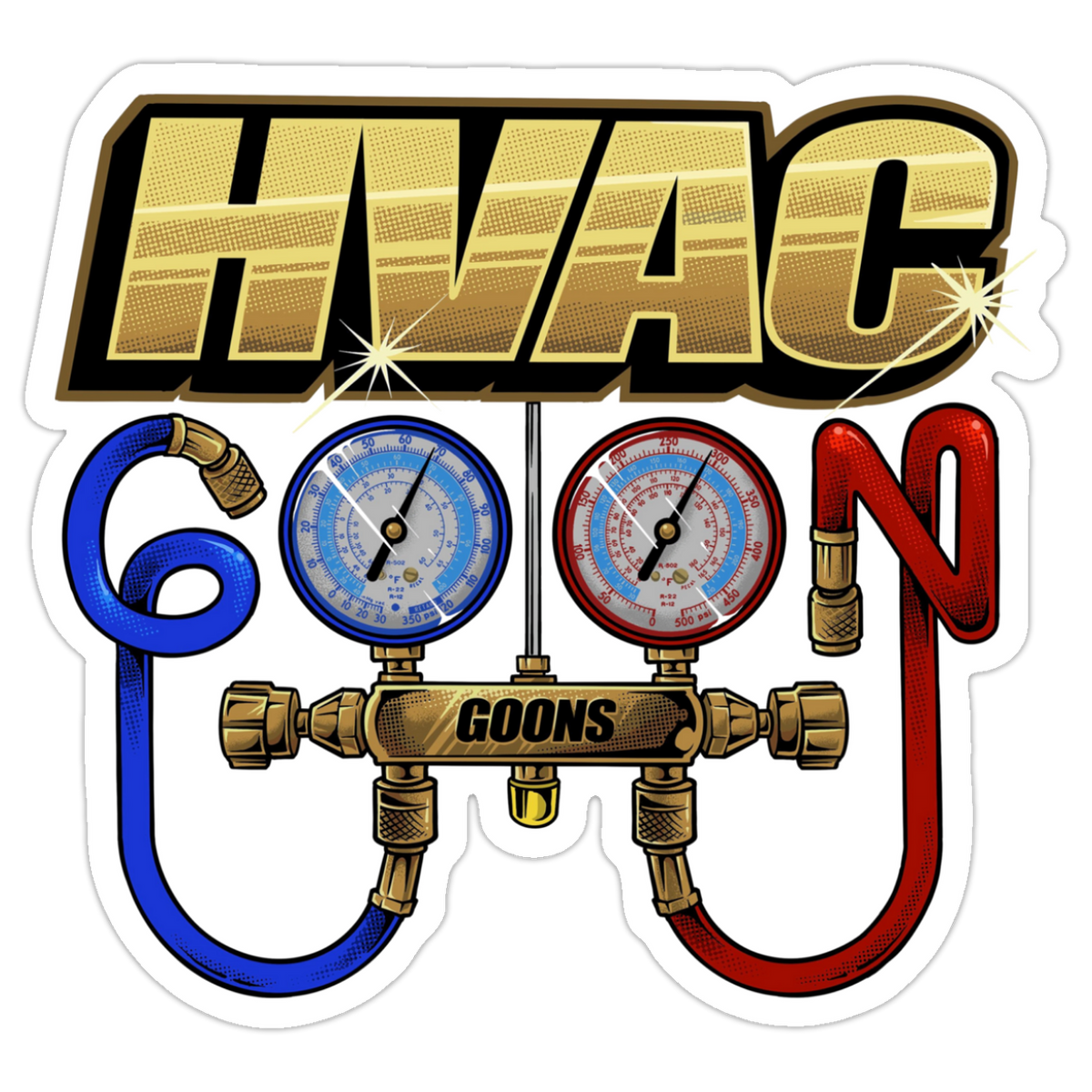 HVAC GOONS Stickers Heavy-duty vinyl decals – HVAC GOONS SHOP